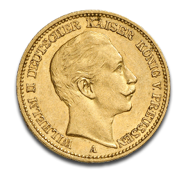 20 Mark Kaiser Wilhelm II. Gold Coin | Prussia | CelticGold.eu