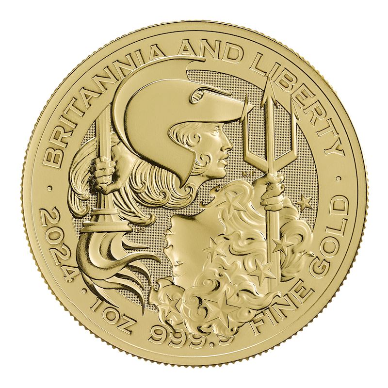 Britannia and Liberty 1oz Gold Coin 2024 | CelticGold.eu